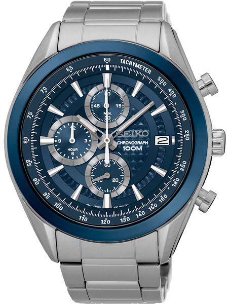 Seiko SSB177P1 Horloge Chronograaf met Blauwe Wijzerplaat Seiko SSB177P1 Horloge Chronograaf met Blauwe Wijzerplaat